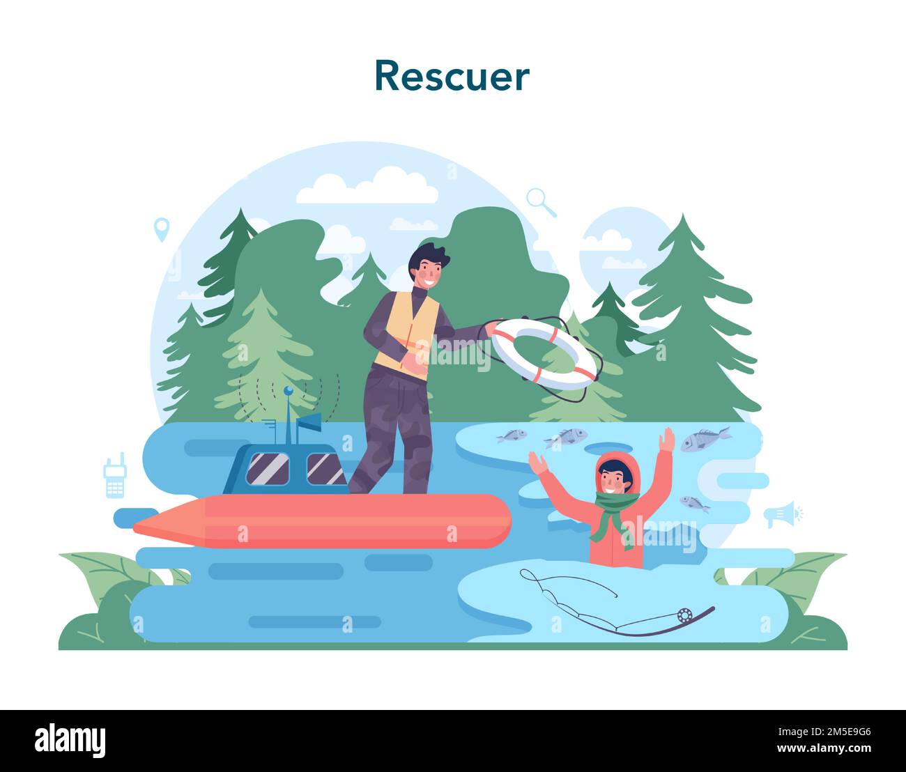 Ambulance crash cartoon Cut Out Stock Images & Pictures - Alamy