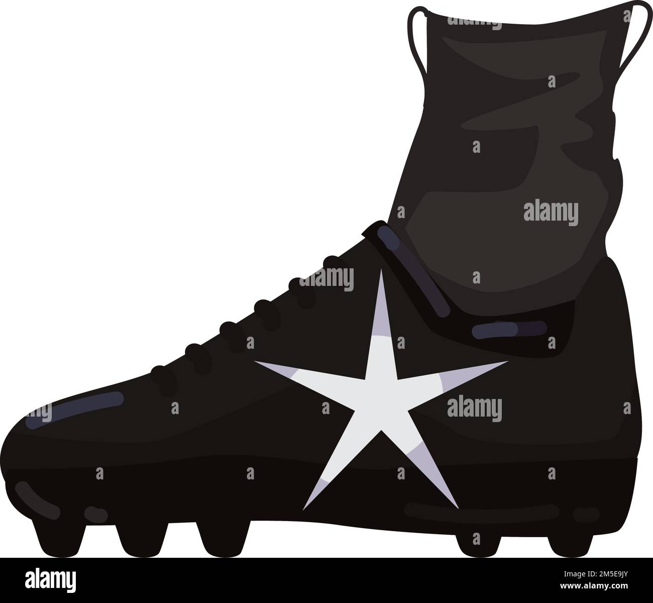 flat american football boot Stock Vector Image & Art - Alamy