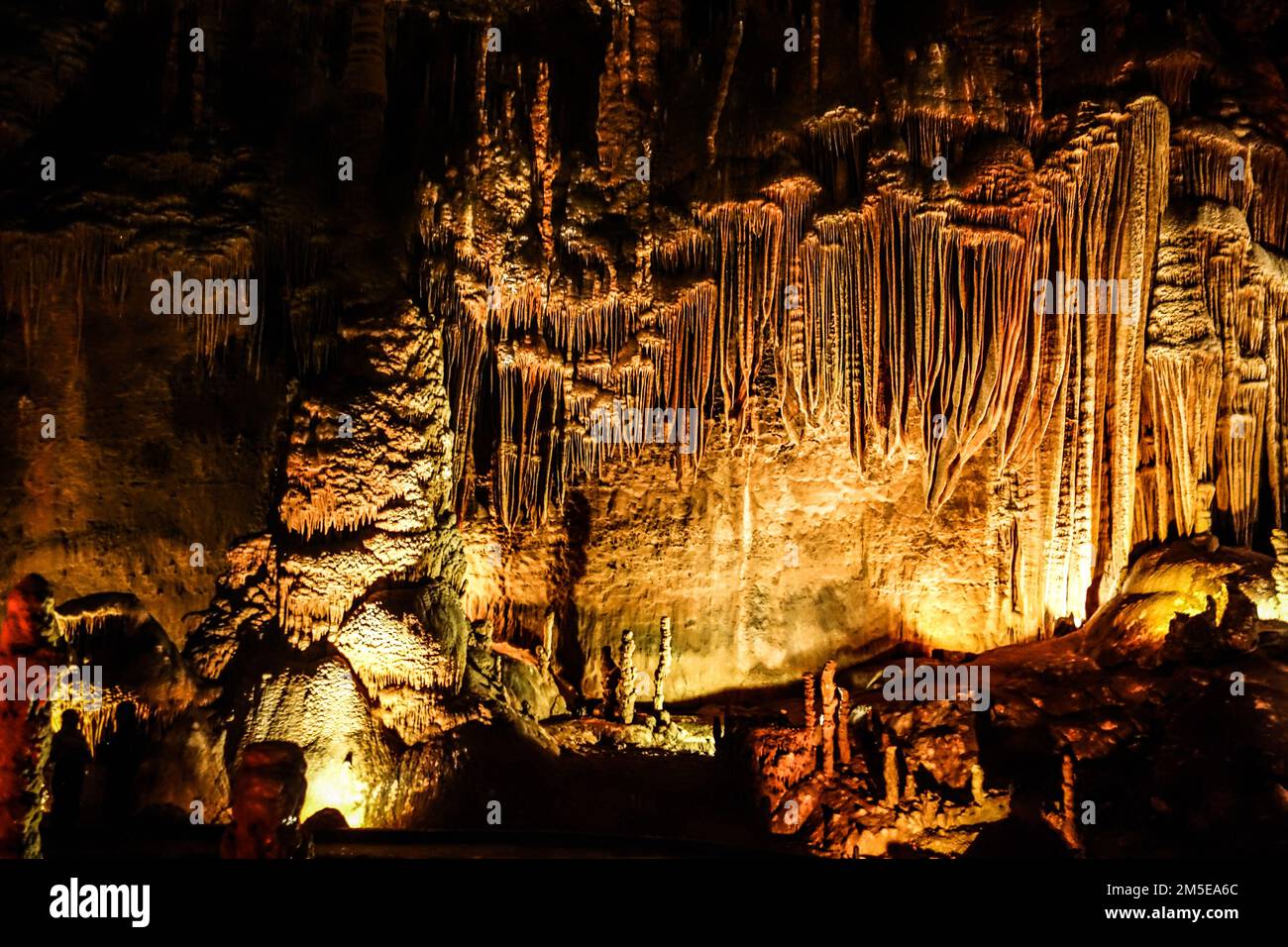 Limestone Caves in Carlsbad Caverns National Park in Carlsbad, New ...