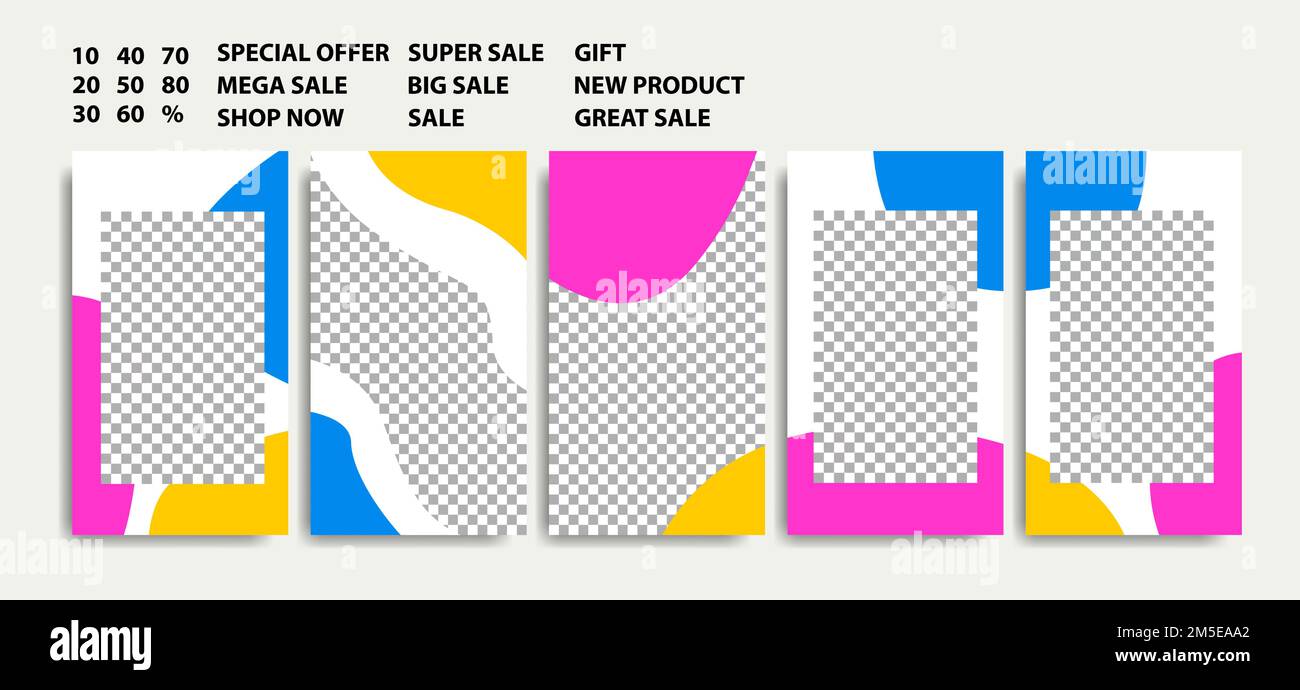 Bright abstract banners. Wallpaper for stories and social media. Modern ...