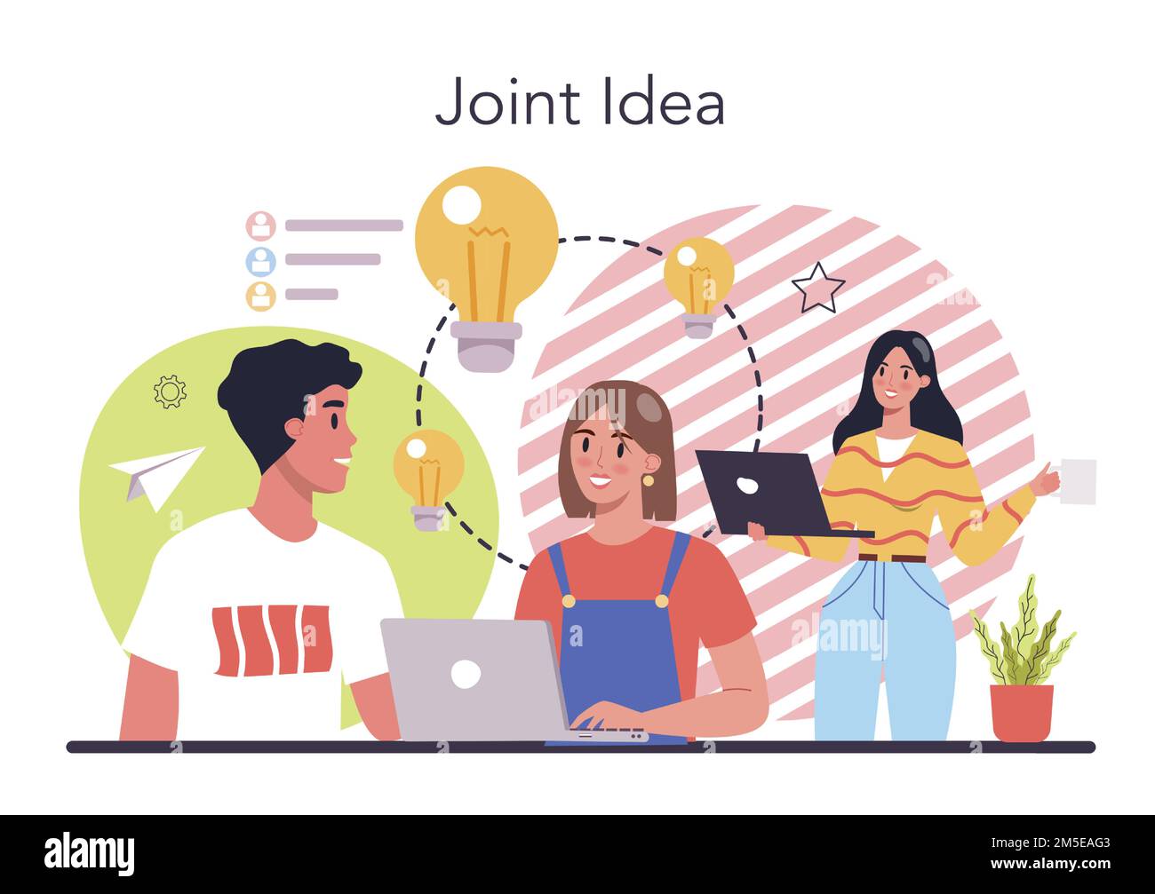 Idea concept. Creative innovation and brainstorm. Solution generation ...