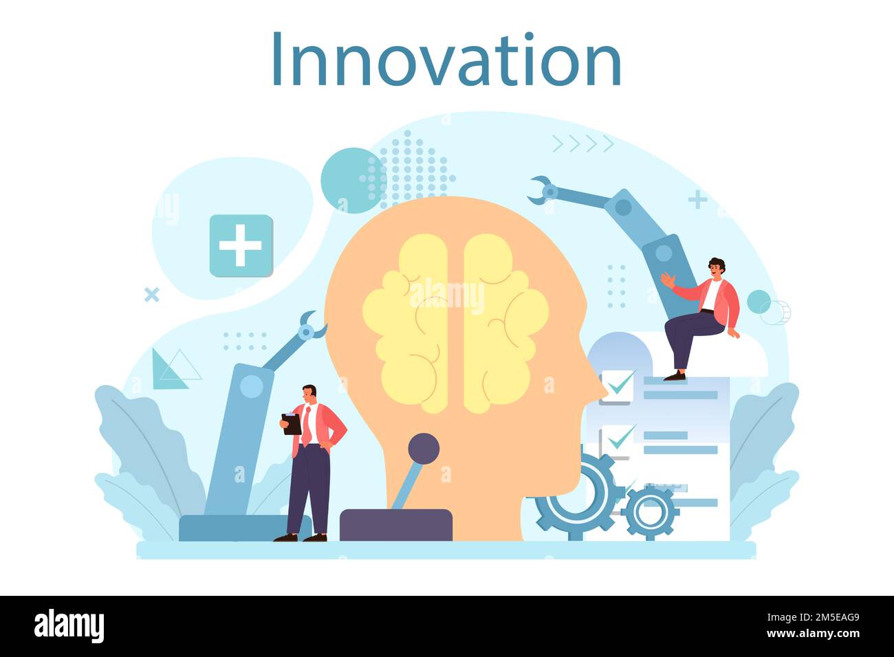 Innovation concept. Idea of creative business solution. Modern ...