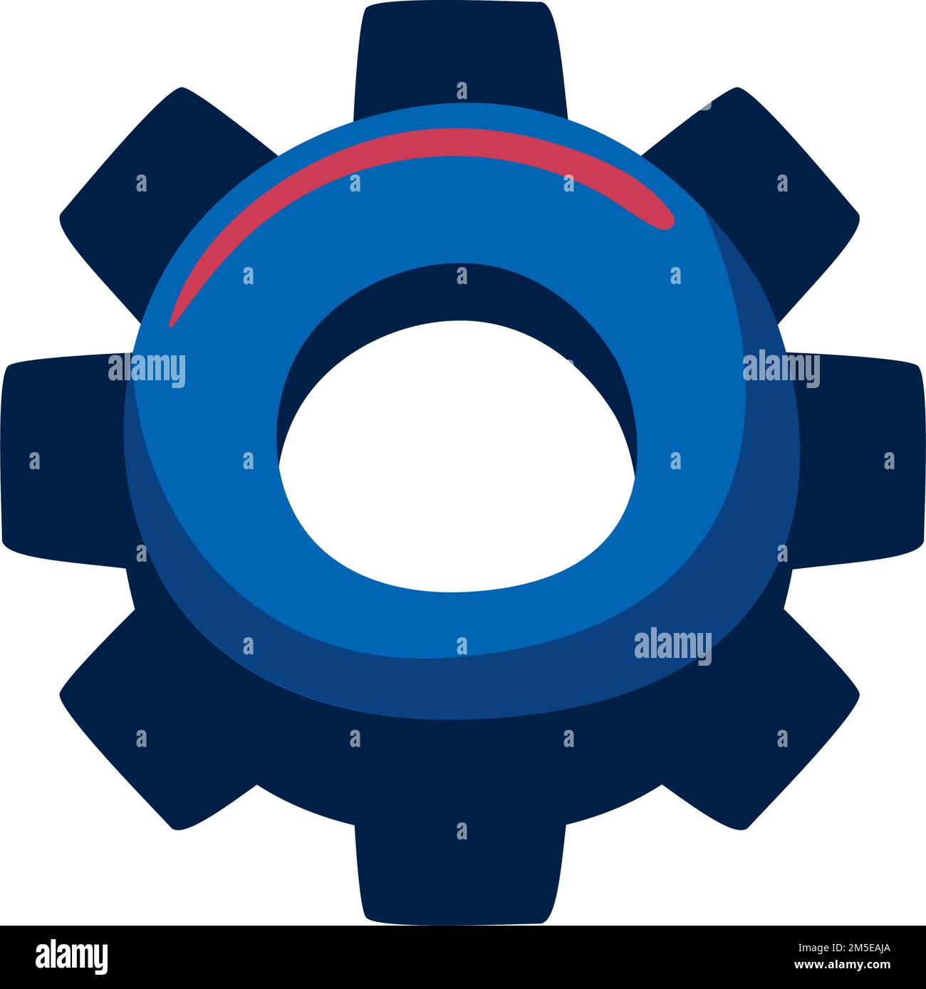 flat cog wheel Stock Vector Image & Art - Alamy