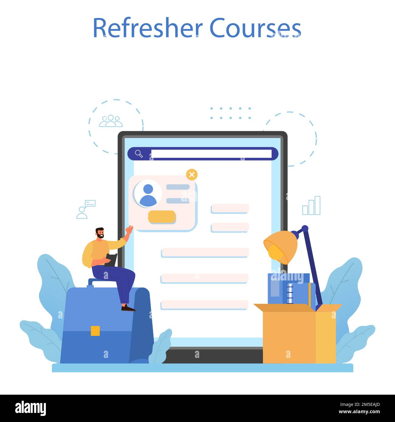 Resume screening online Stock Vector Images - Alamy