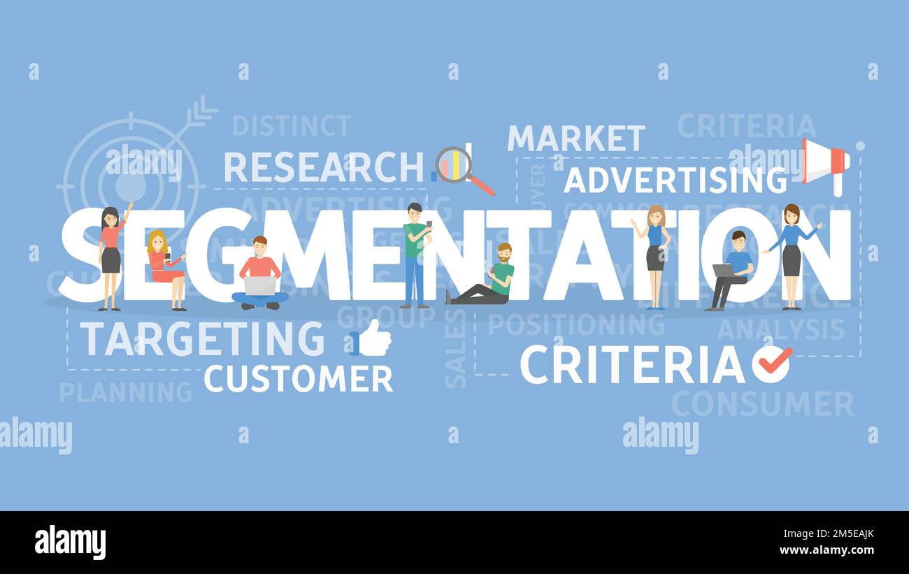 Market segmentation infographic concept illustration hi-res stock ...