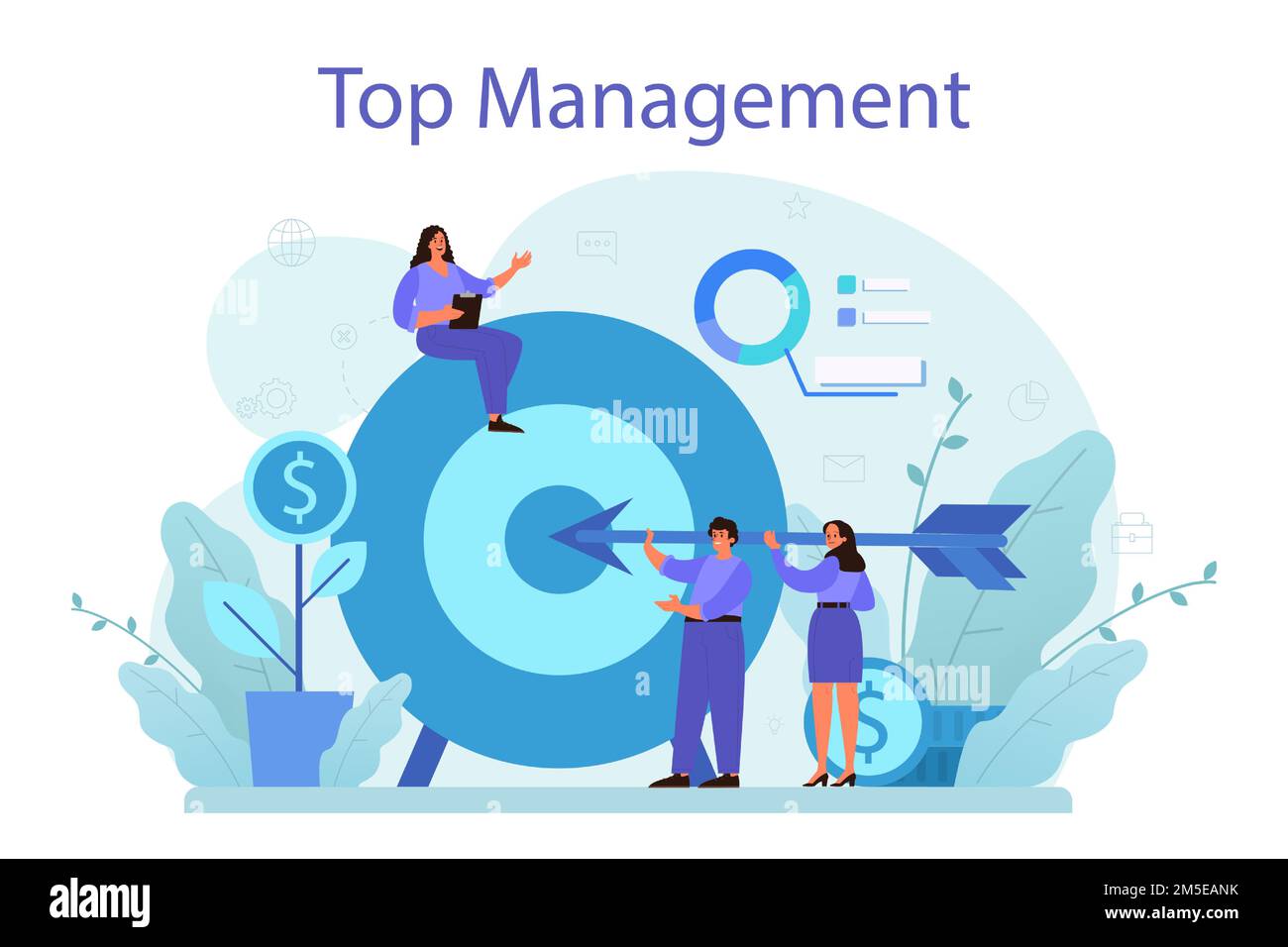 Business top management concept. Successful strategy, motivation and ...