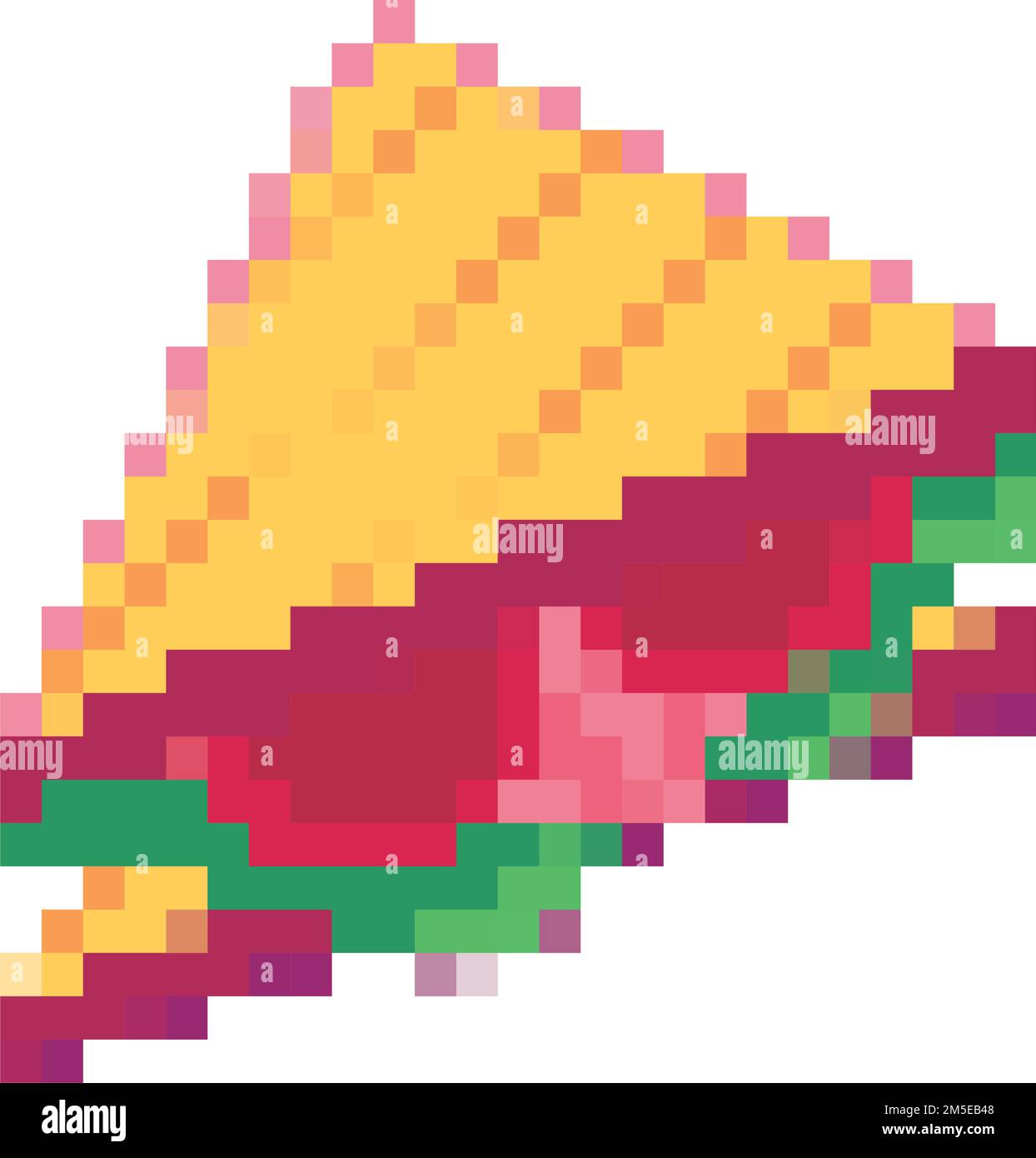 flat pixelated sandwich slice Stock Vector Image & Art - Alamy