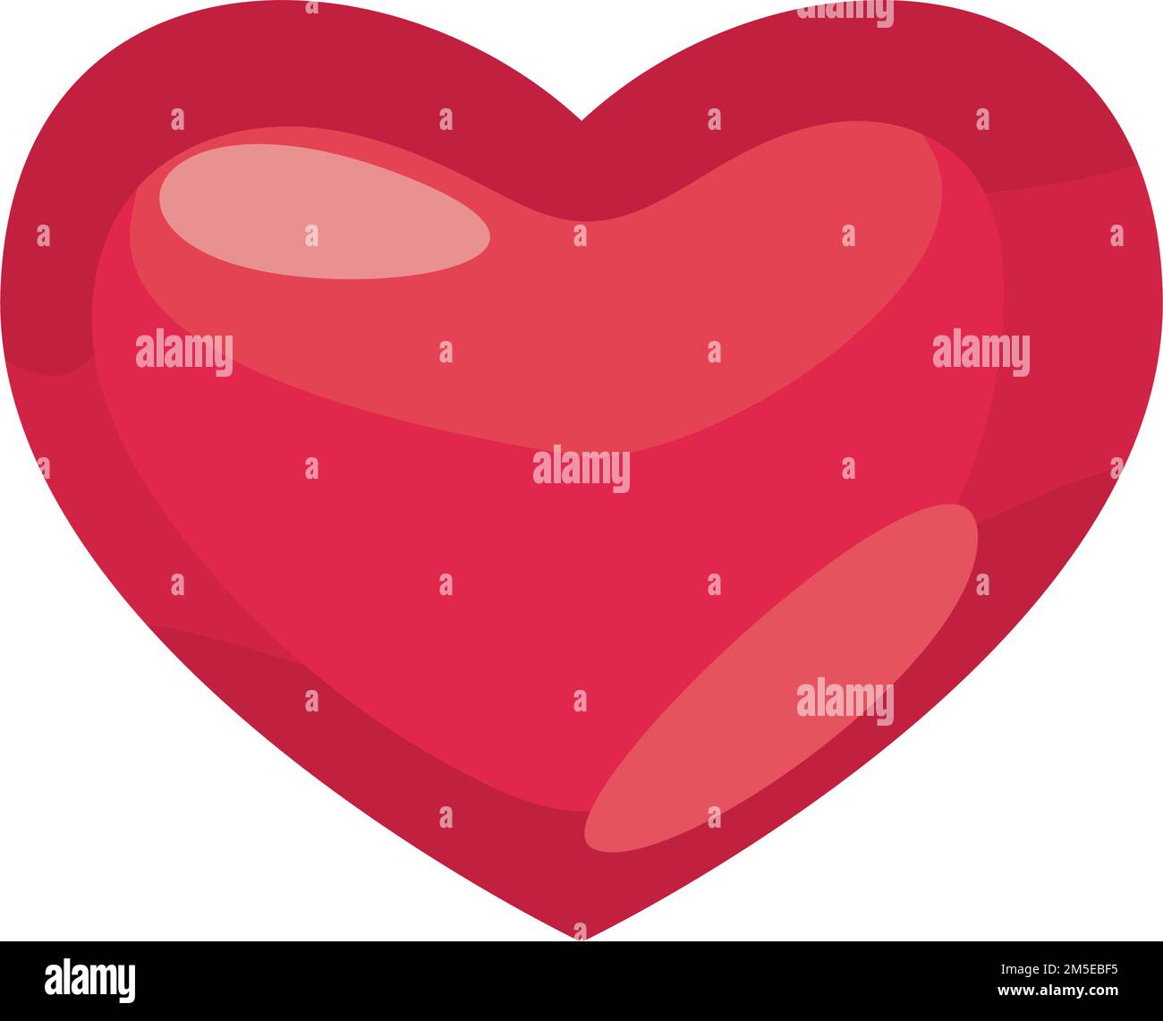 flat red heart Stock Vector Image & Art - Alamy