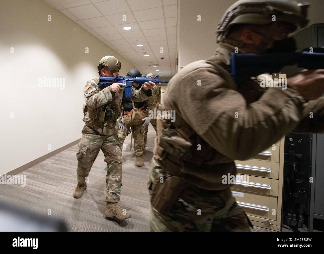 The Rescue Task Force (RTF) team responds during simulated active ...