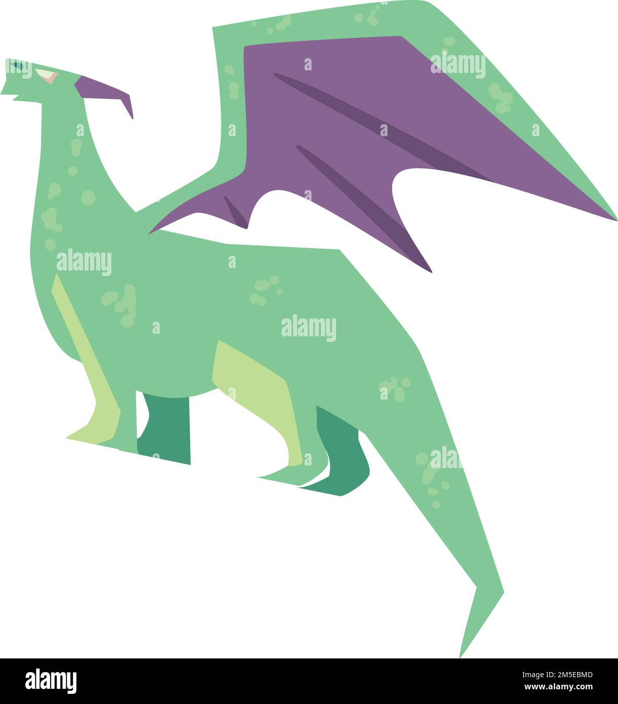 flat green dragon Stock Vector Image & Art - Alamy