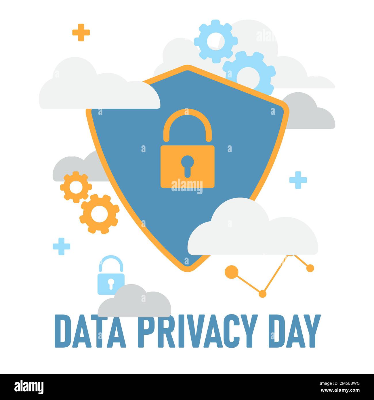 Data Privacy Day background. Vector illustration design Stock Photo - Alamy