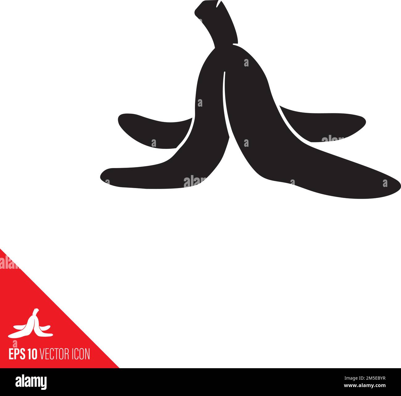 Banana skin vector glyph icon. Slapstick comedy symbol Stock Vector ...