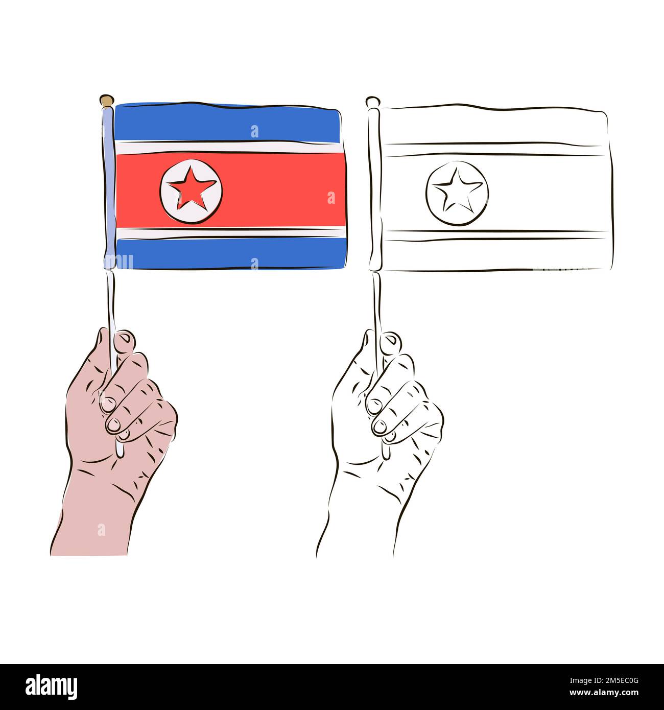 Dprk vector vectors hi-res stock photography and images - Alamy