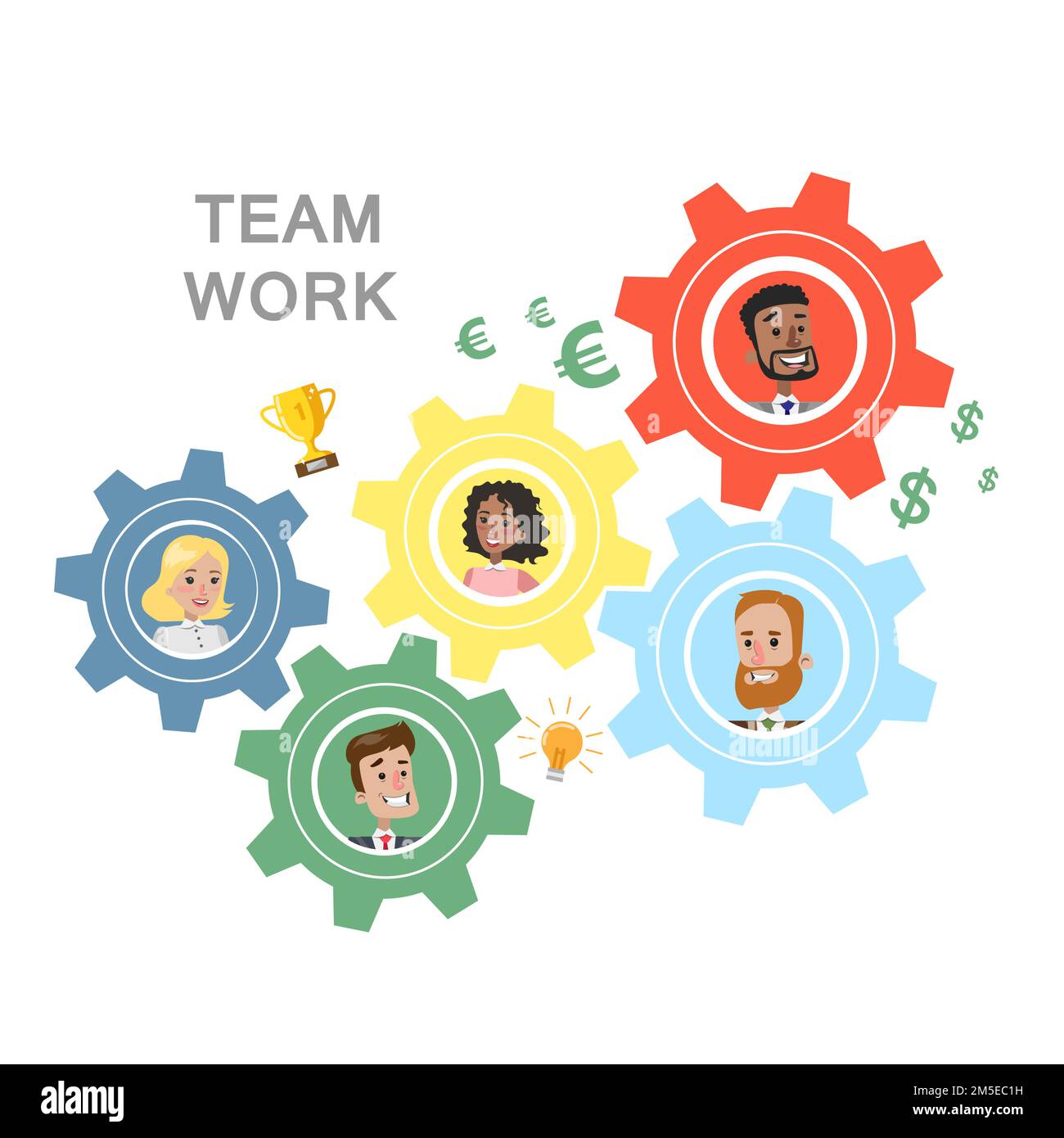 Digital agency working Stock Vector Images - Alamy