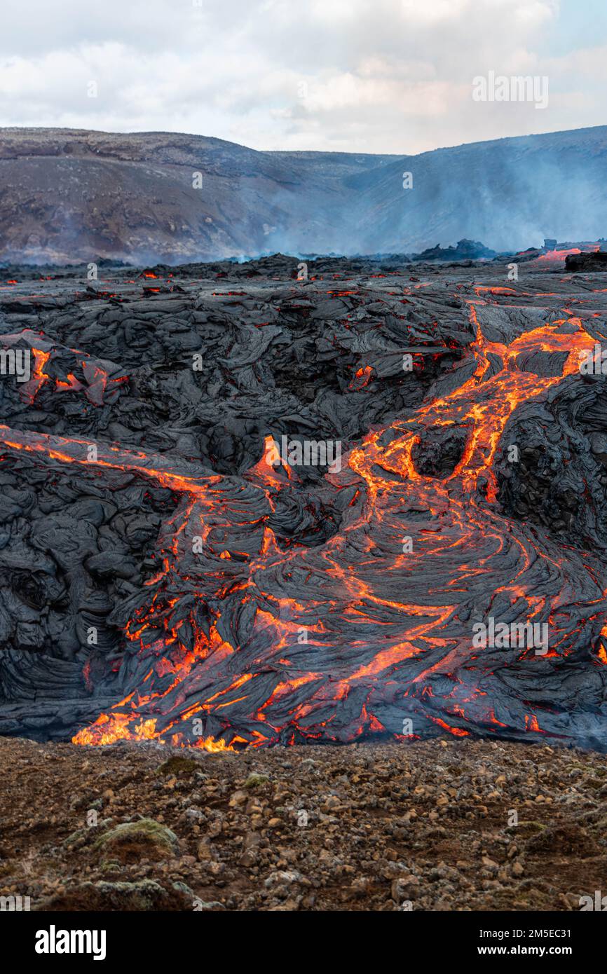 A Kilauea shield volcano in Hawaii Stock Photo - Alamy