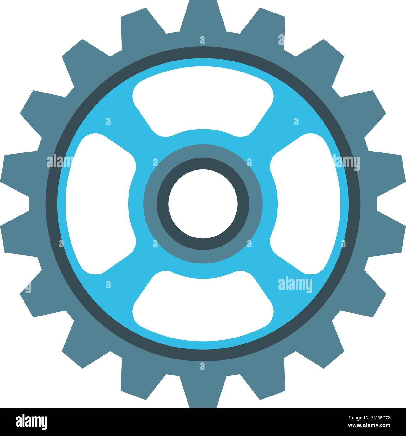 Cogwheel icon. Mechanical element. Gear color symbol Stock Vector Image ...