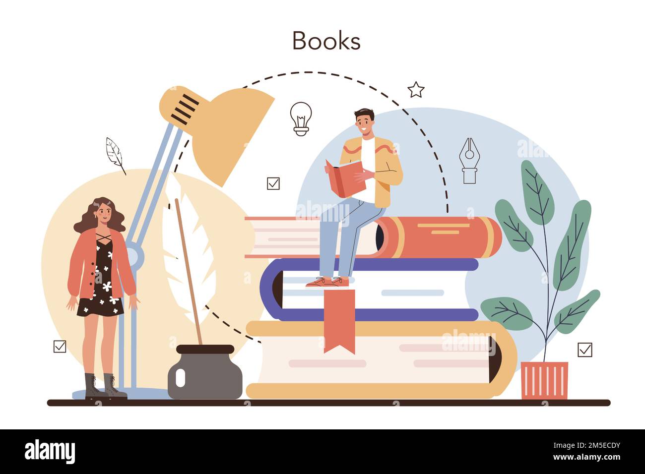 Professional writer concept. Author writing script of a novel ...