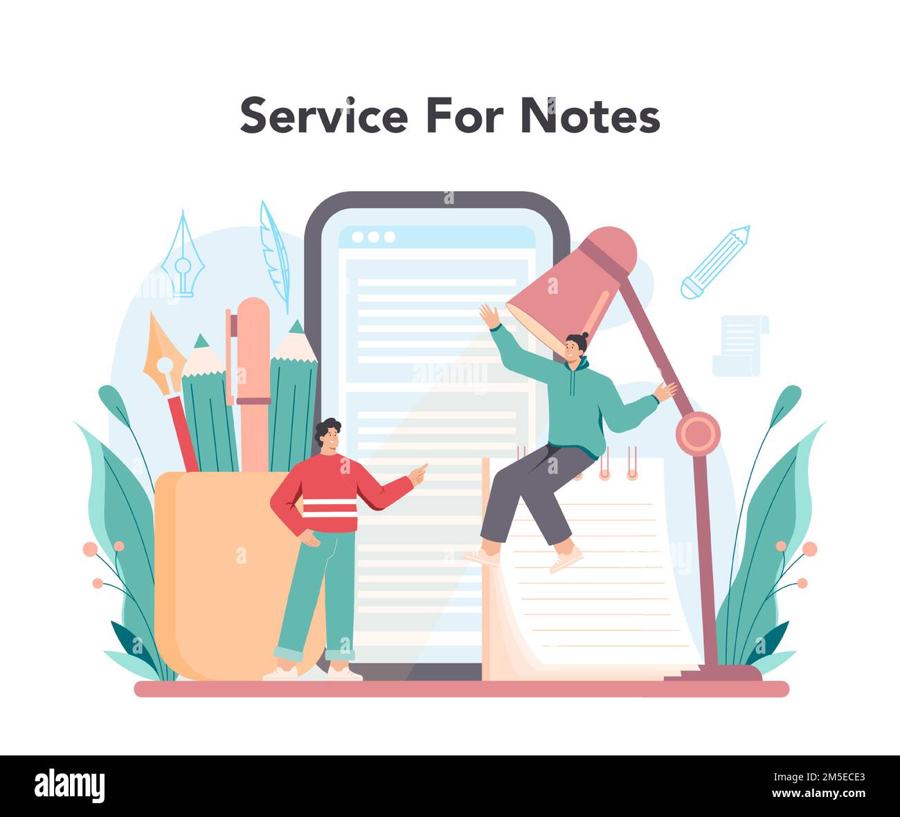 Professional writer online service or platform. Author writing script ...