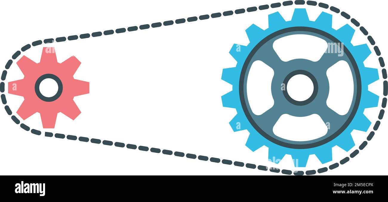 Power transmit belt icon. Machine color element Stock Vector Image ...