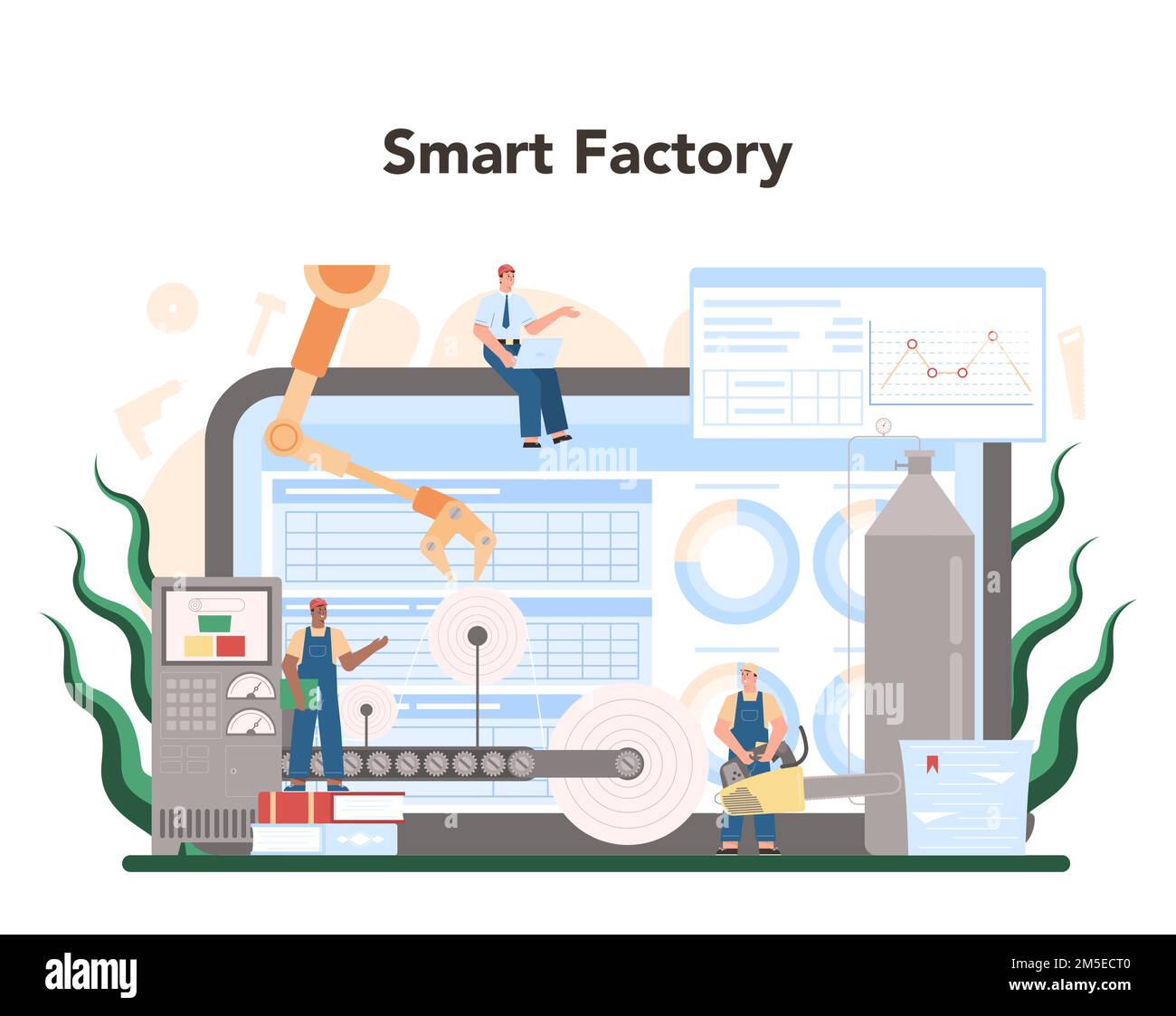 Standard process industrial Stock Vector Images - Alamy