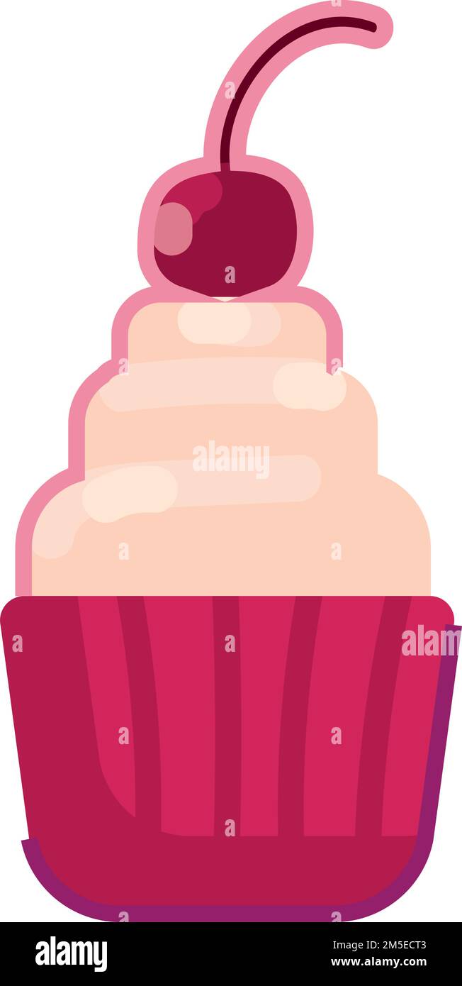flat cupcake design Stock Vector Image & Art - Alamy
