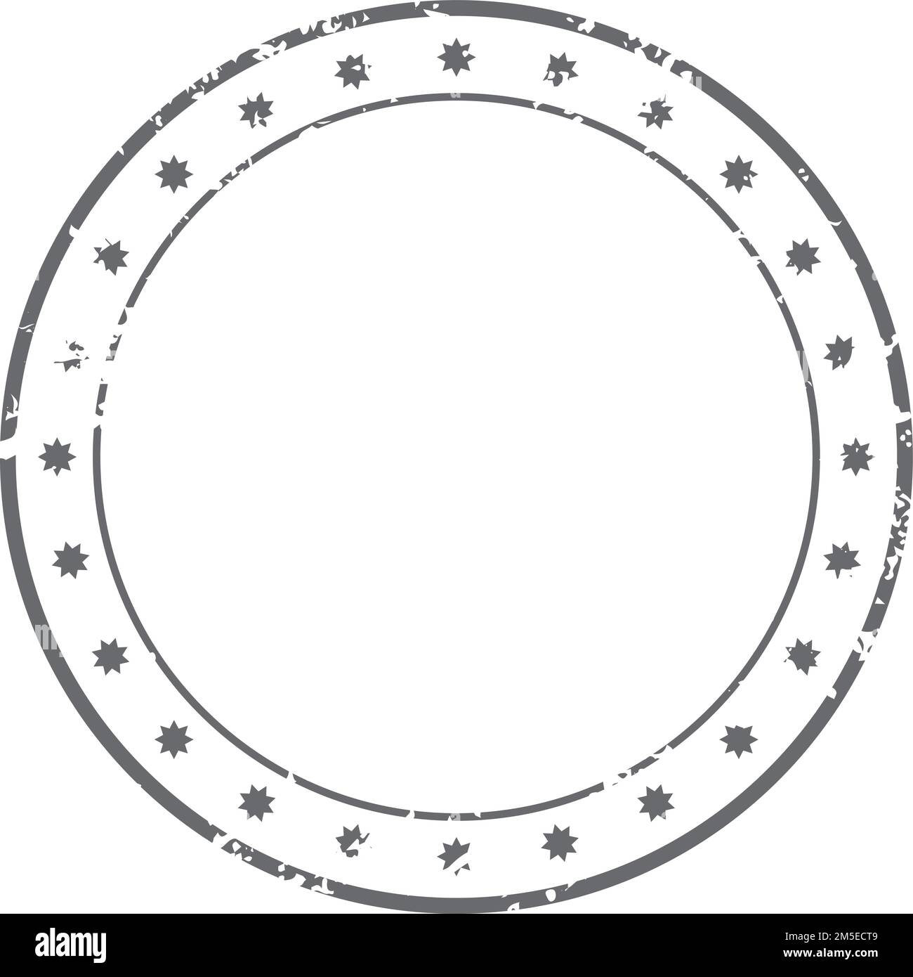 Round stamp frame Cut Out Stock Images & Pictures - Alamy