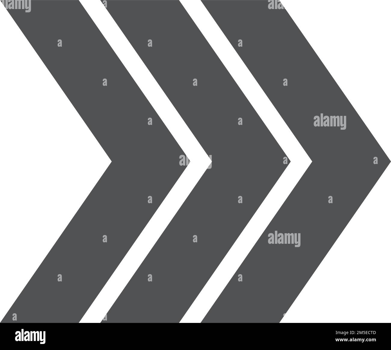 Triple Arrow Icon Right Direction Road Pointer Stock Vector Image And Art Alamy