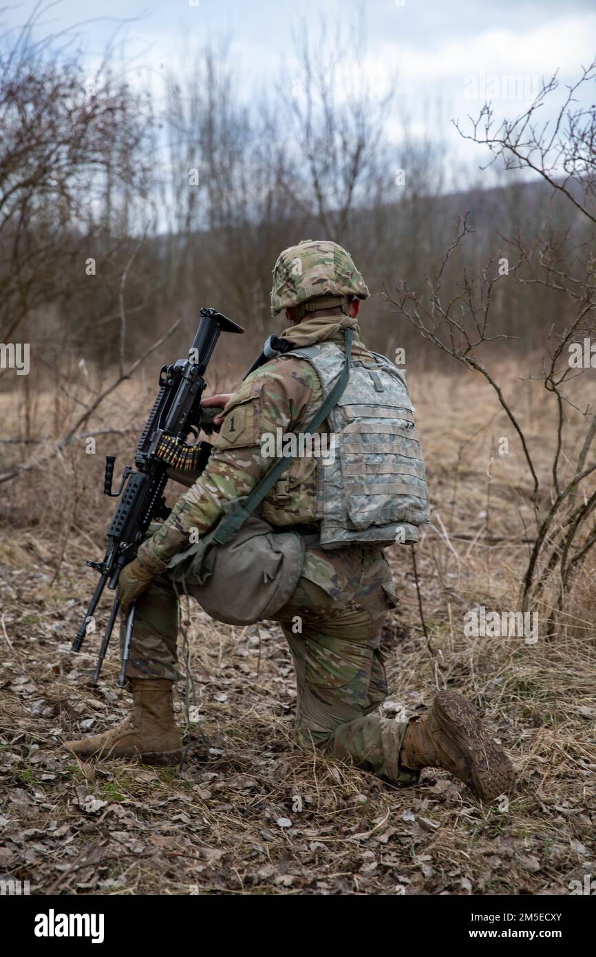 A U.S. Army soldier assigned to the 2nd Battalion, 34th Armored ...