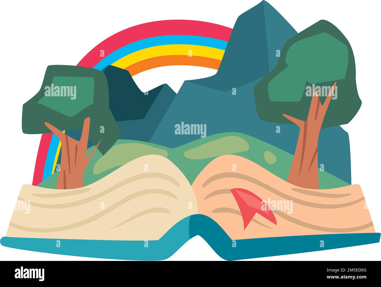 flat story book Stock Vector Image & Art - Alamy