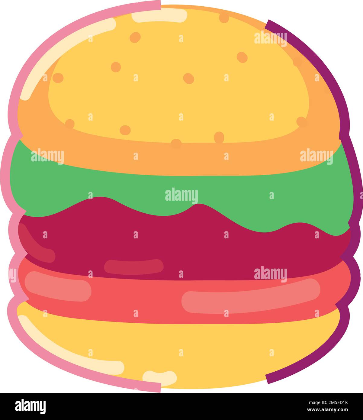 flat burger design Stock Vector Image & Art - Alamy