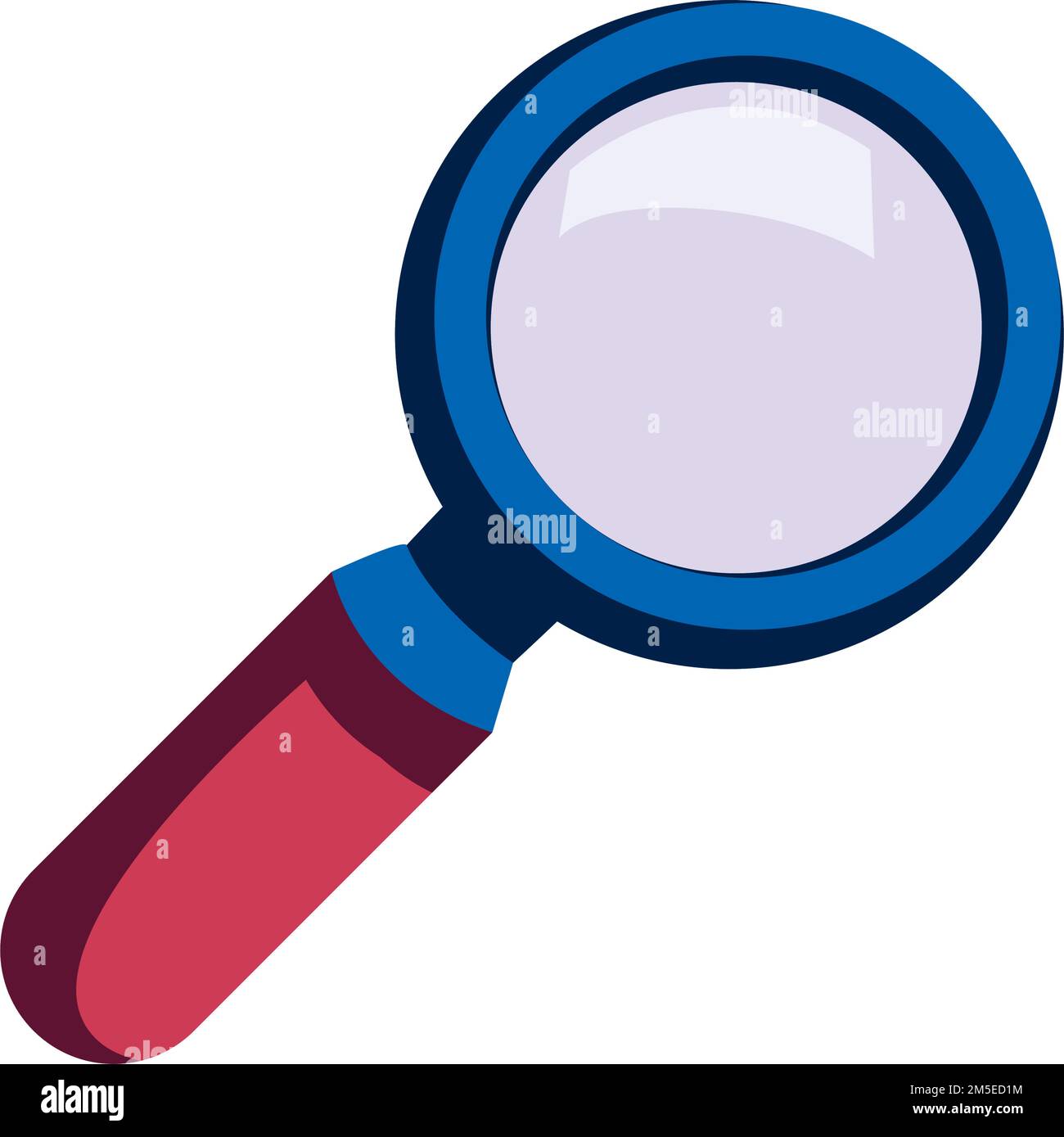 flat blue loupe Stock Vector Image & Art - Alamy