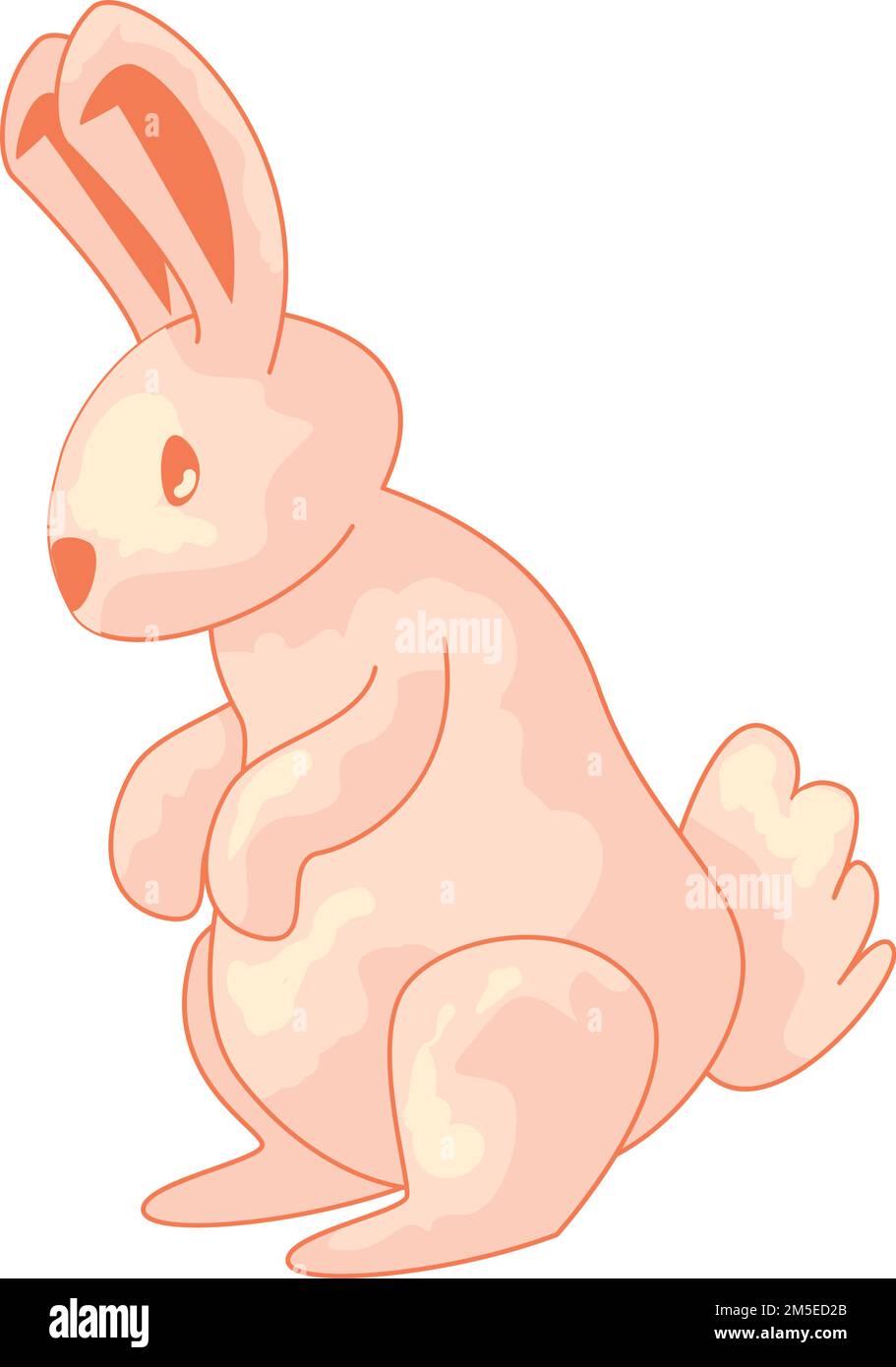 flat rabbit sitting Stock Vector Image & Art - Alamy