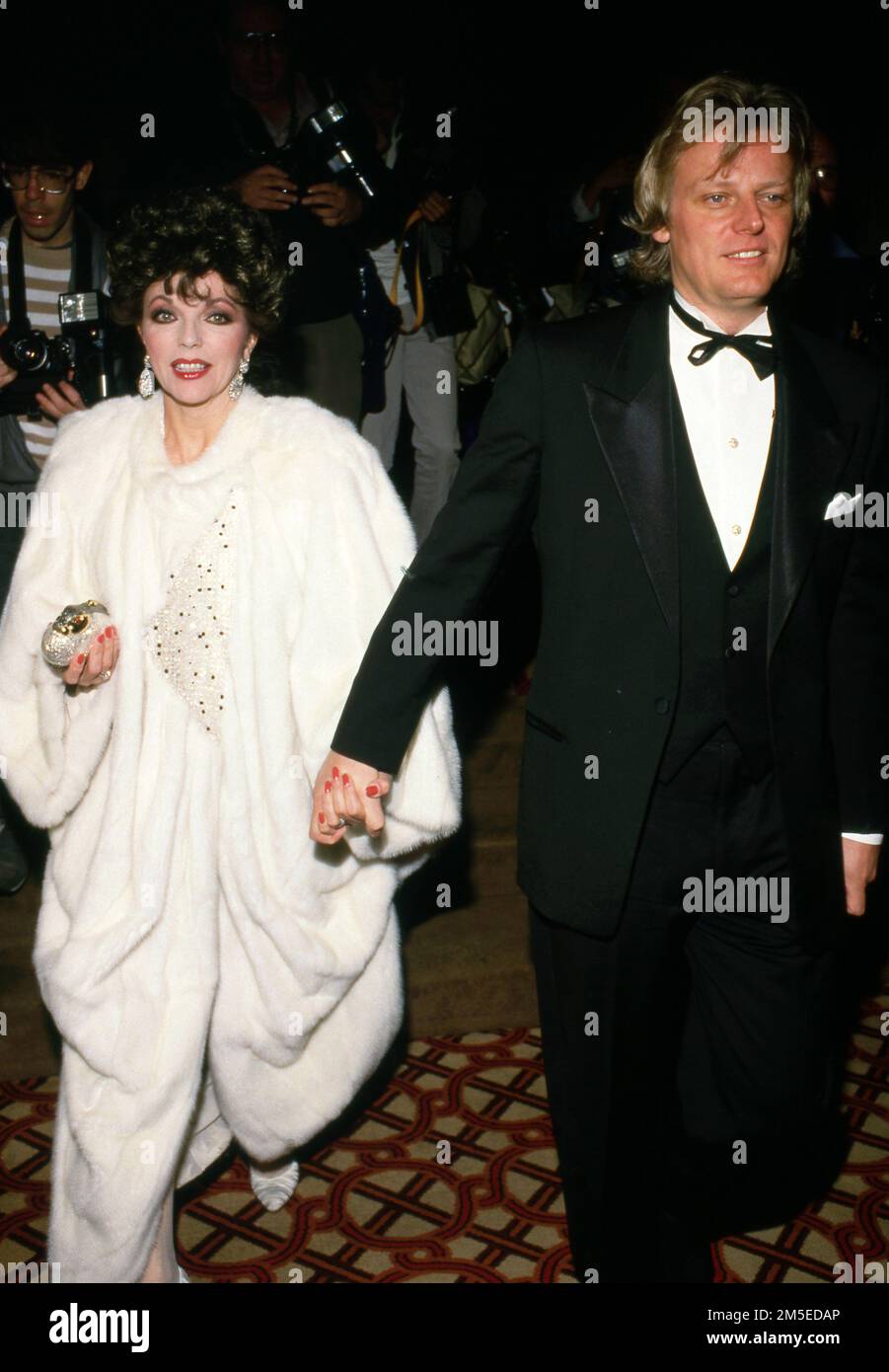 Joan Collins and Peter Holm at Variety Club's Big Heart Awards - April ...
