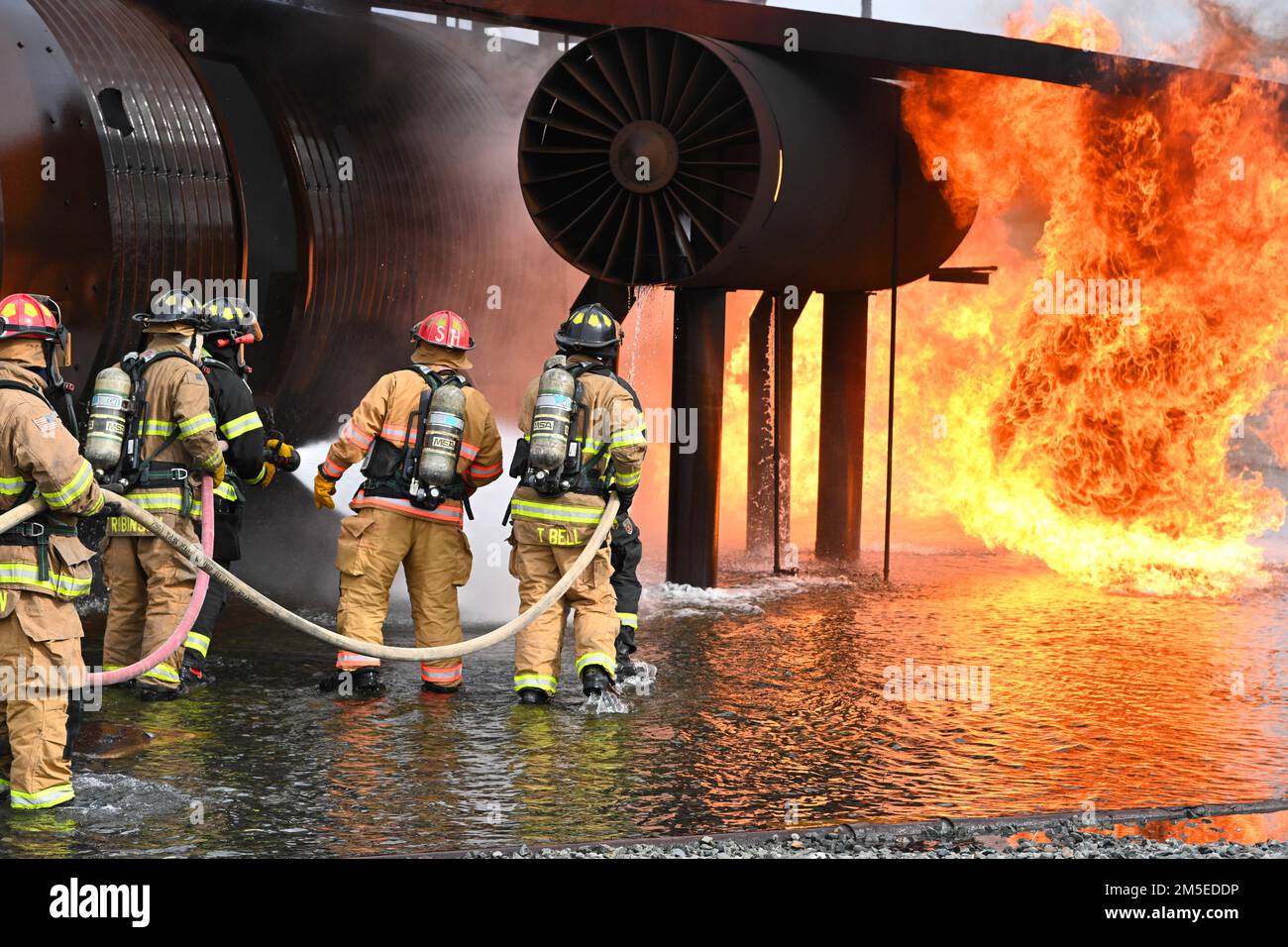 Firefighters from the 2nd Civil Engineer Squadron and Shreveport ...
