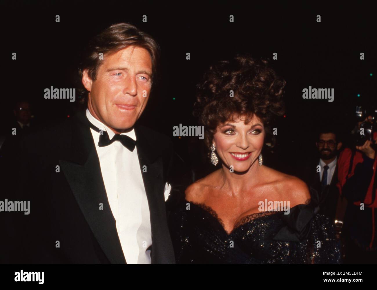 Joan Collins and Bill Wiggins during Variety Club International All ...