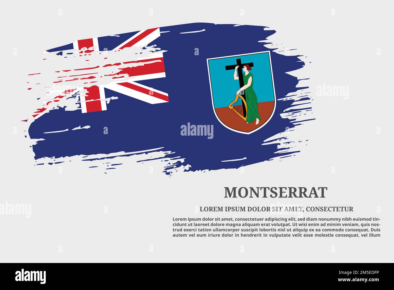 Montserrat flag Stock Vector Images - Alamy