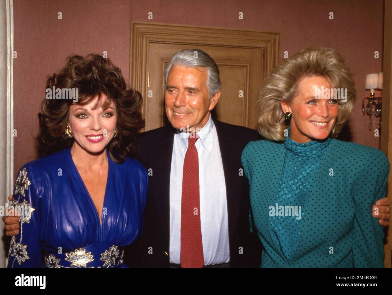 Joan Collins, John Forsythe And Linda Evans pictured as The Dynasty ...