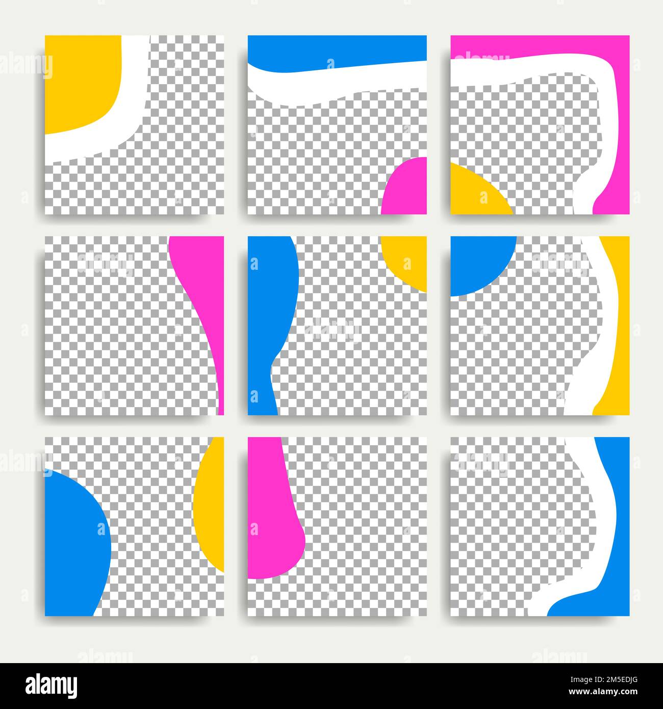 Bright abstract banners. Wallpaper for post and social networks. Modern ...