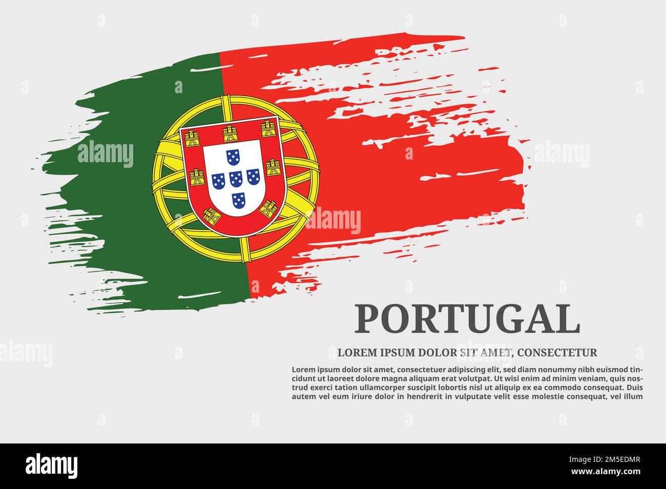 Portugal brush flag hi-res stock photography and images - Alamy