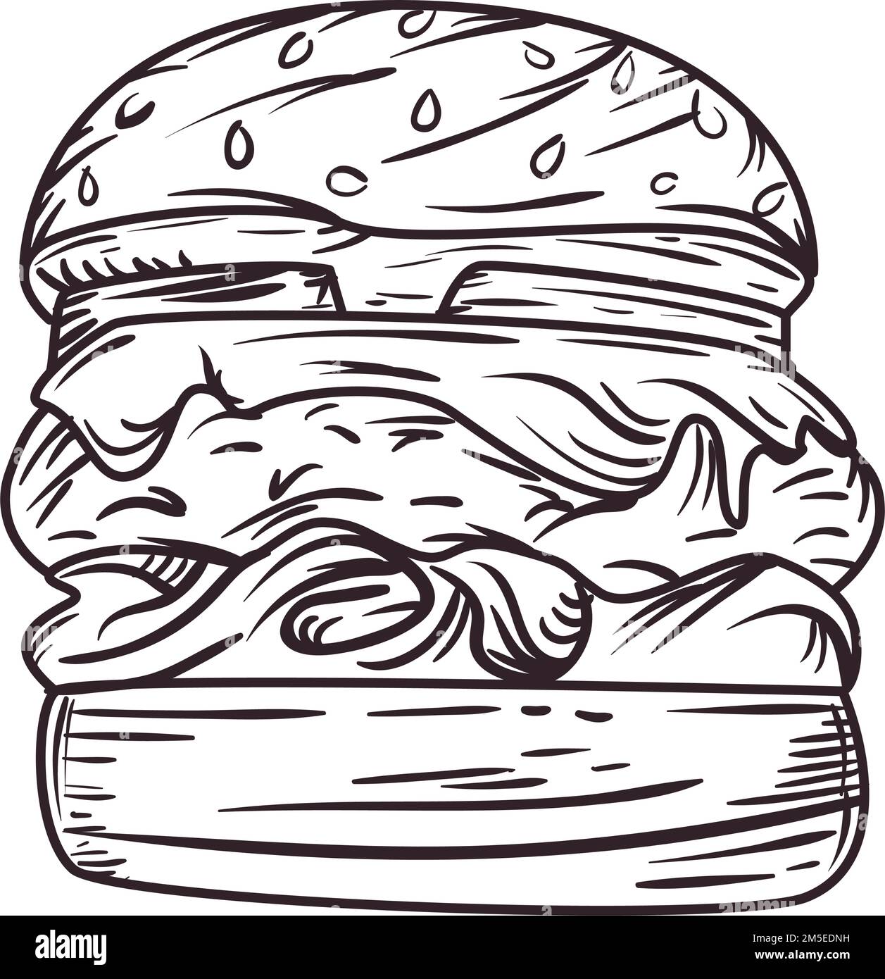 flat burger design Stock Vector Image & Art - Alamy