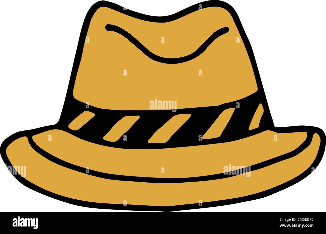 Black fedora art Cut Out Stock Images & Pictures - Alamy