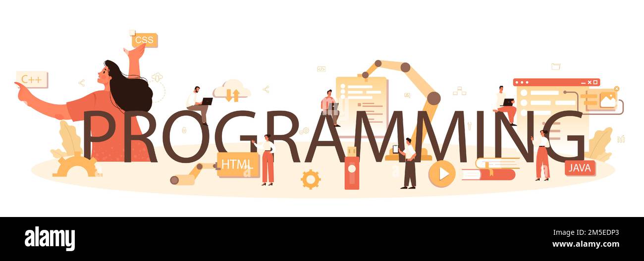 Codding vector vectors hi-res stock photography and images - Alamy