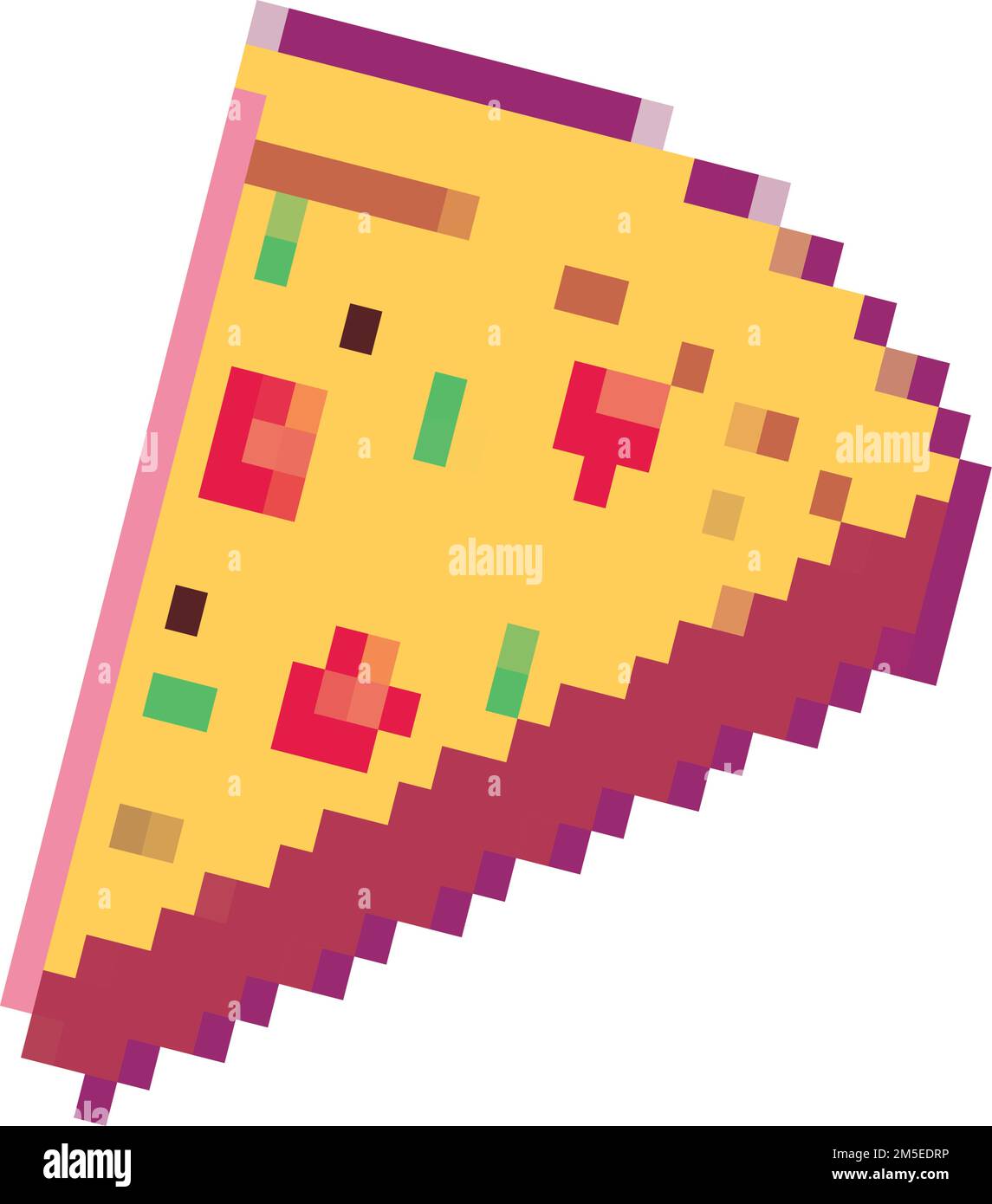 Pizza pixel art isolated hi-res stock photography and images - Alamy