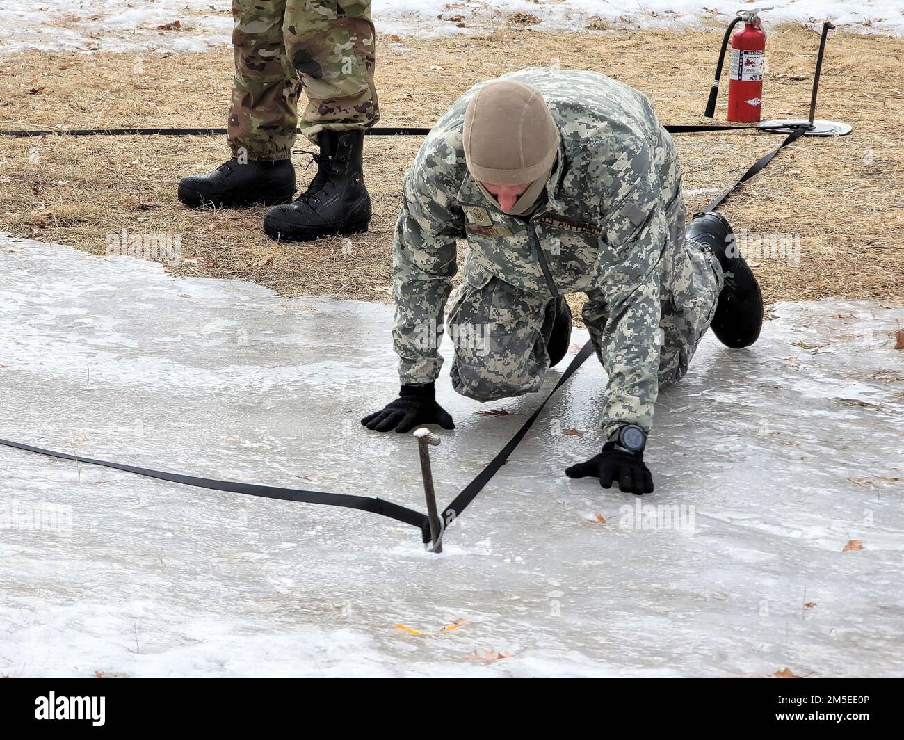 Students, including Airmen and Soldiers, who are participating in the ...