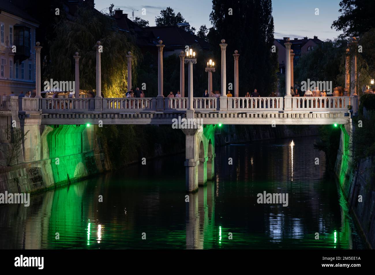 Cobblers Bridge (Shoemakers Bridge, Sustarski most) at dusk in ...
