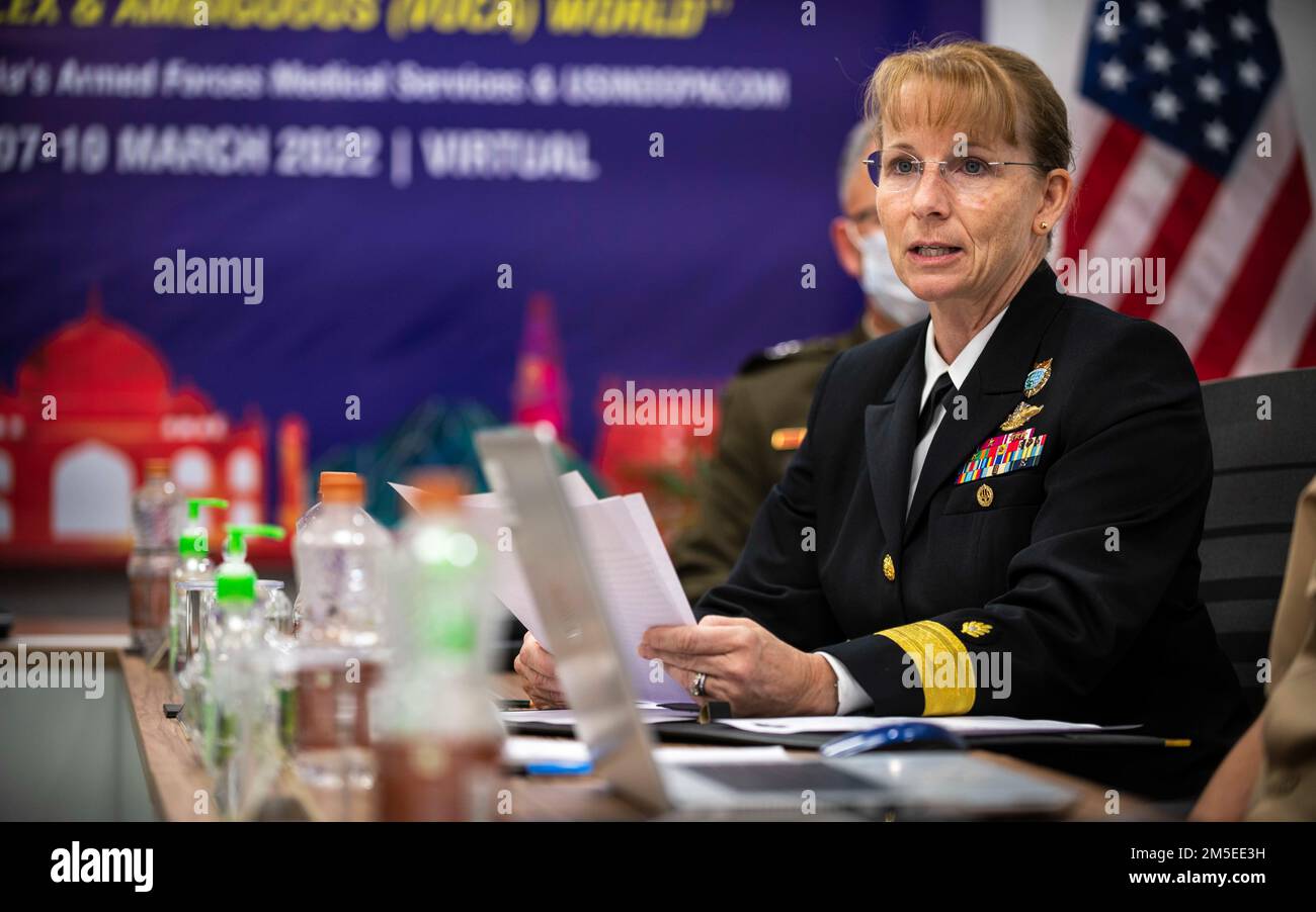 220307-N-XC372-1128 NEW DELHI (Mar. 7, 2022) Rear Adm. Pamela Miller ...