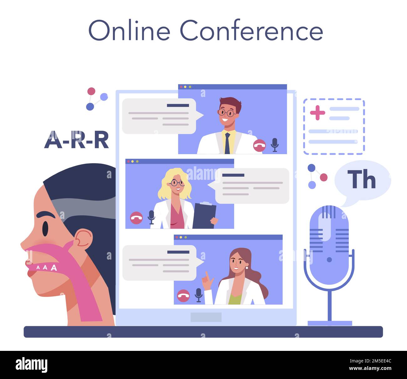 Speech therapist online service or platform. Didactic correction ...