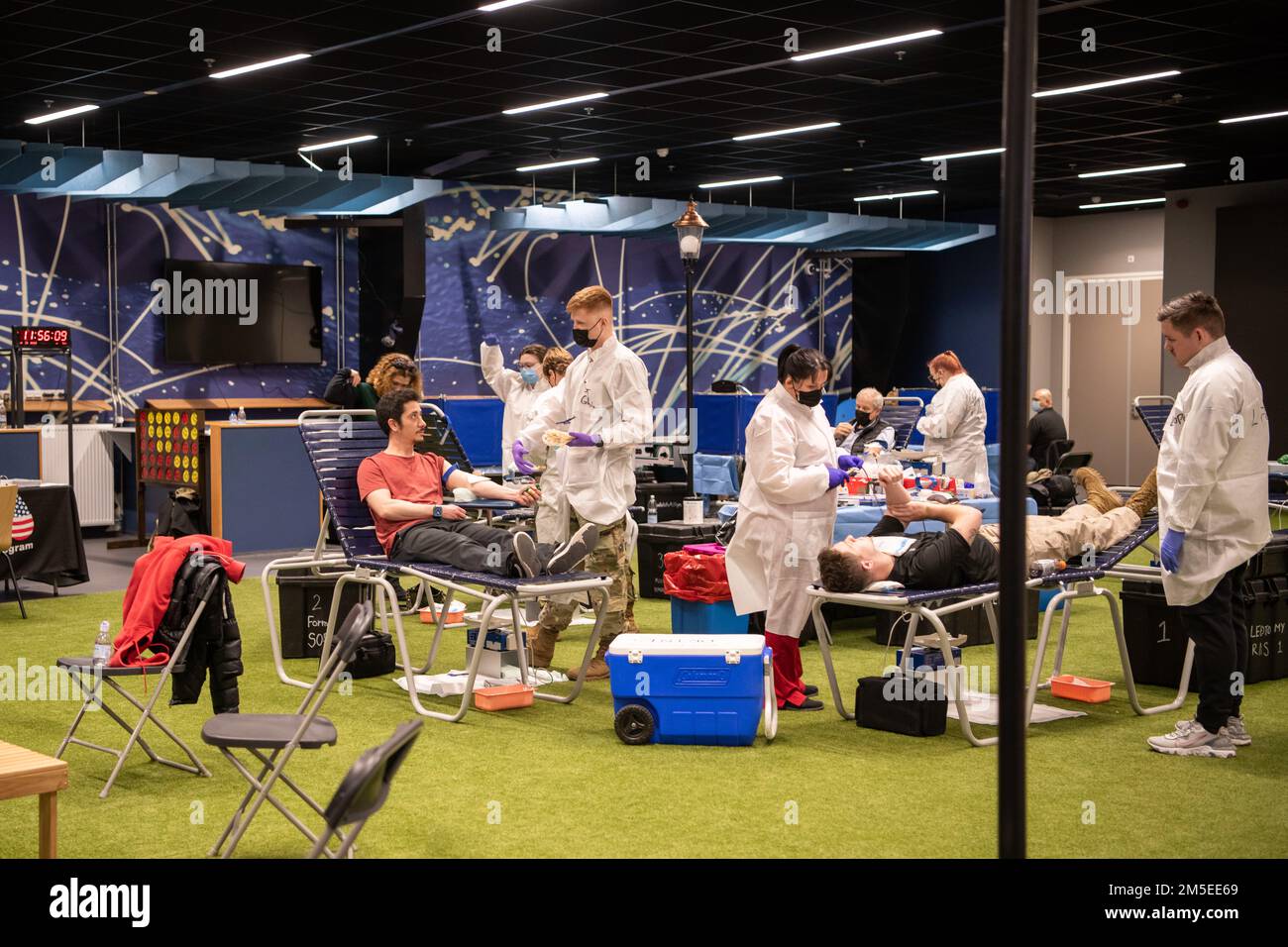 The Armed Services Blood Program-Europe hosts a blood drive at The Hub ...