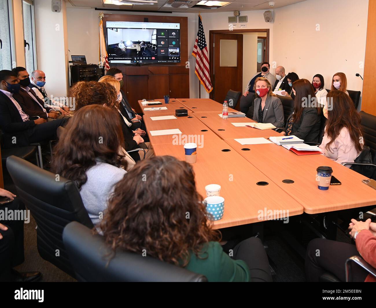 USAID Deputy Administrator Isobel Coleman engaging in conversation with ...