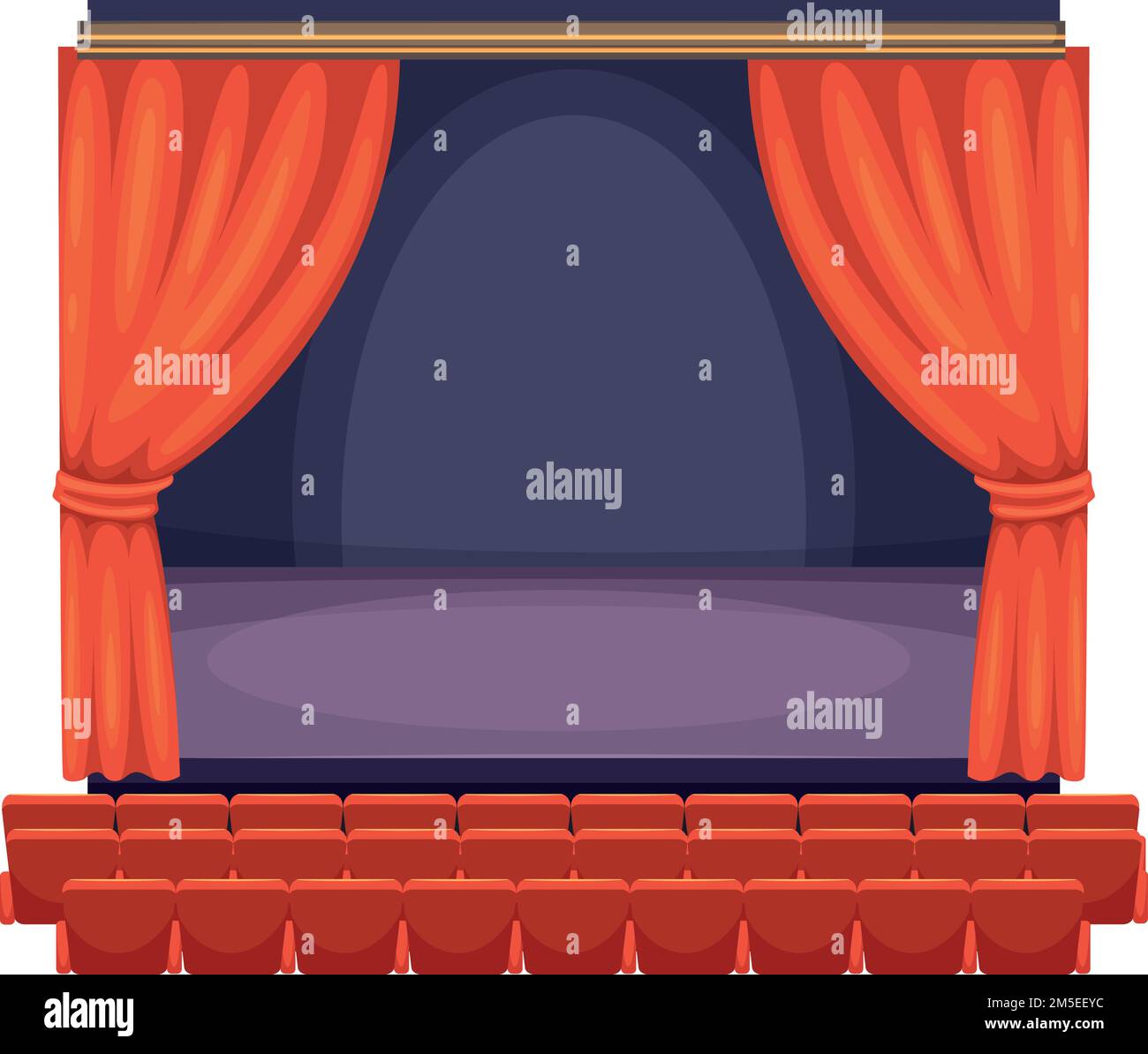 Theater stage cartoon hi-res stock photography and images - Alamy